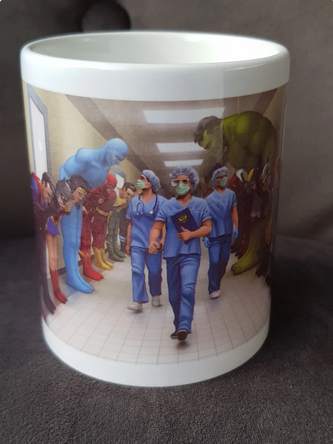 NHS Superhero Printed Mug – SheffieldRetroShop
