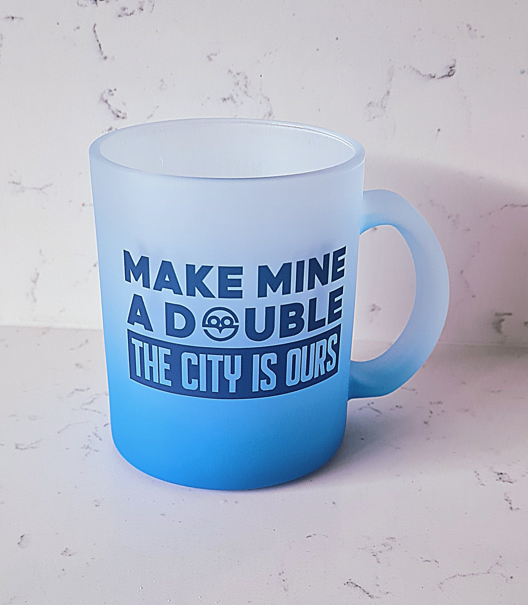 Make Mine A Double Sheffield Wednesday Glass Mug - Sheffield Retro Shop